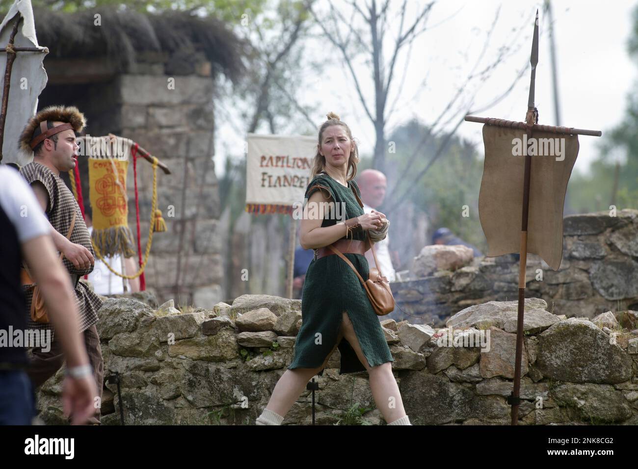 Several people dressed as castrexos and Romans celebrated the 'Friulo ...