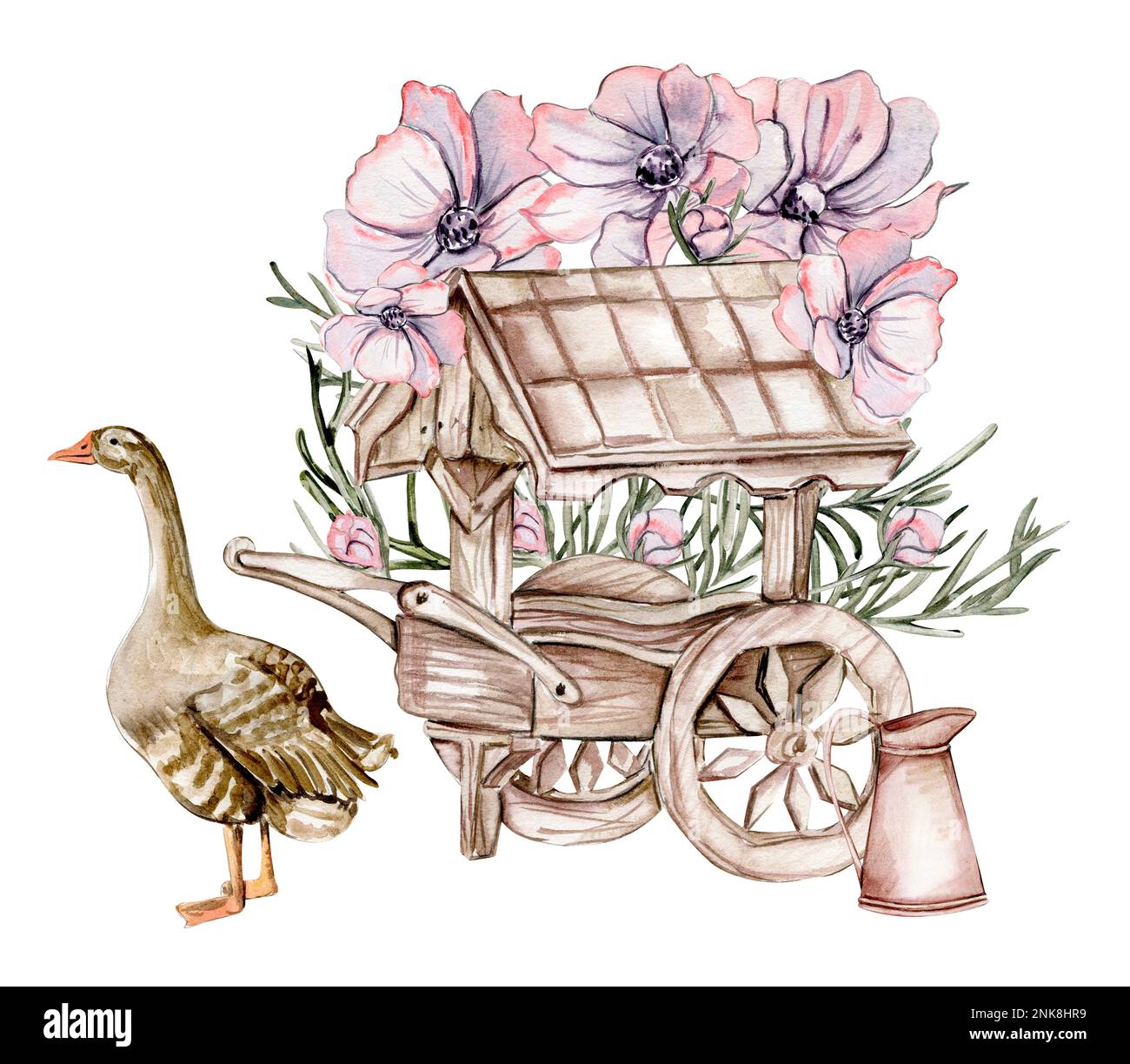 Charette illustration vieux Banque de photographies et d’images à haute ...