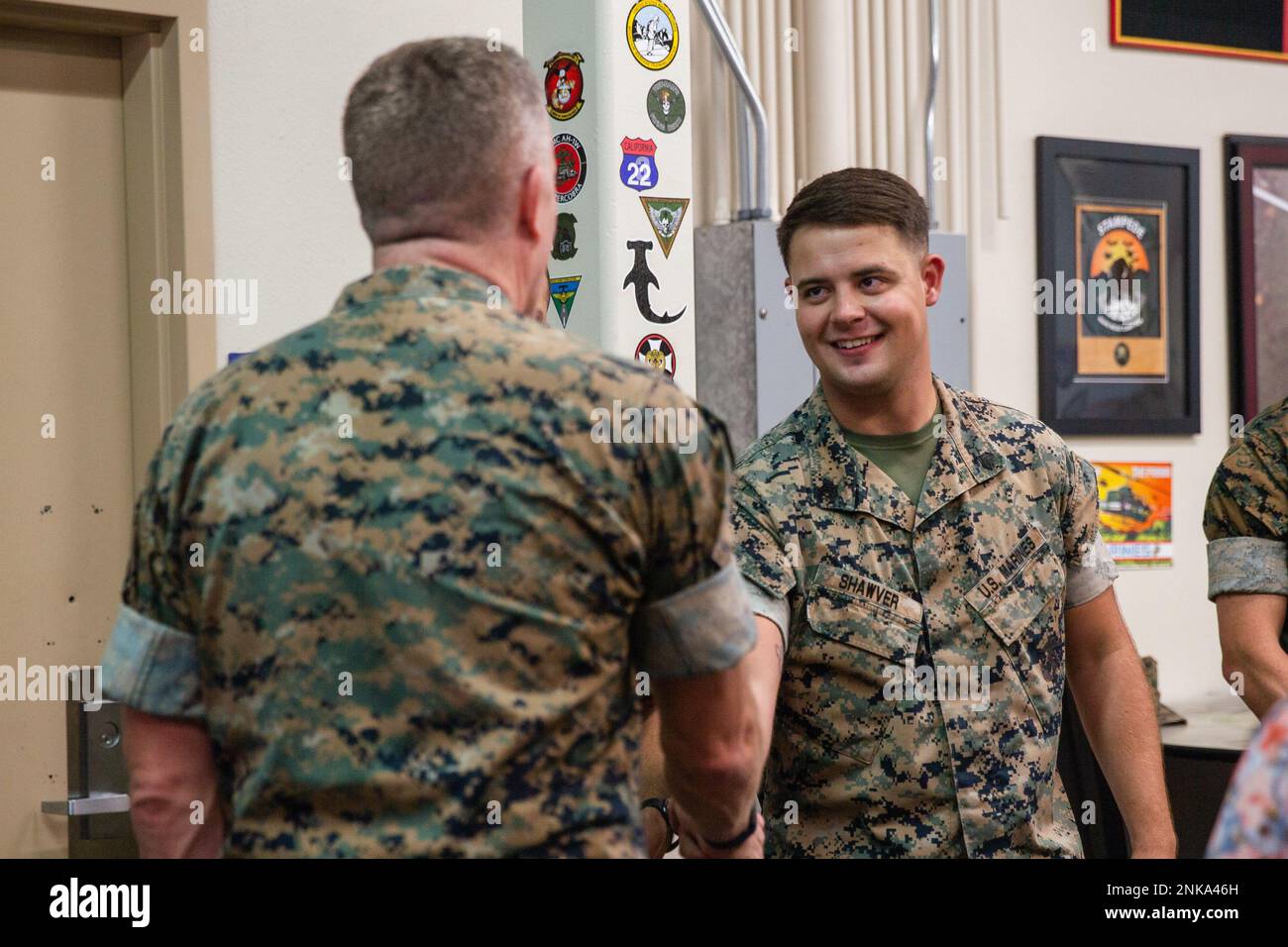 ÉTATS-UNIS Corps de marine Brig. Le général Jason G. Woodworth, à ...