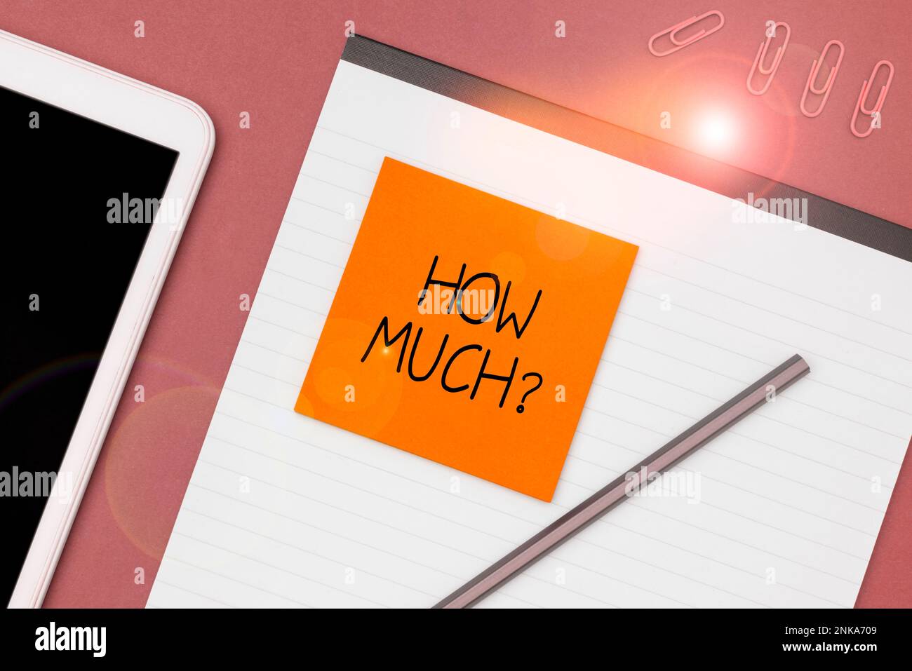 Texte d'écriture combien. Mot pour demander sur le montant ou le coût ...