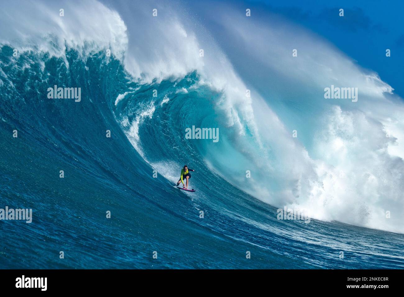 French surfer Justine Dupont is one of the world's best female big wave ...