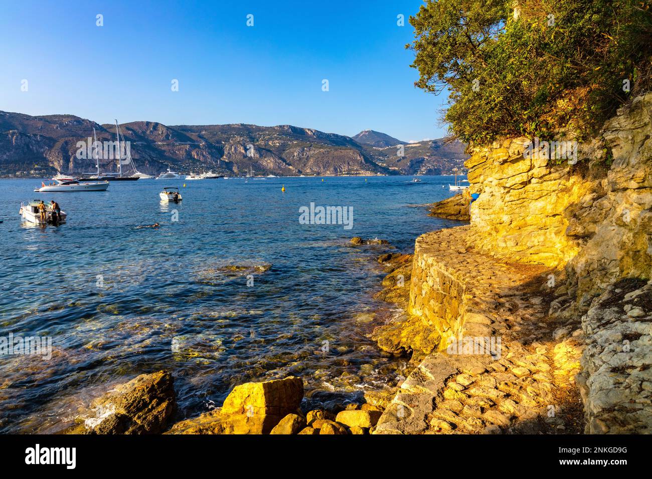 Saint Jean Cap Ferrat, France - 3 août 2022 : paysage de la côte ...