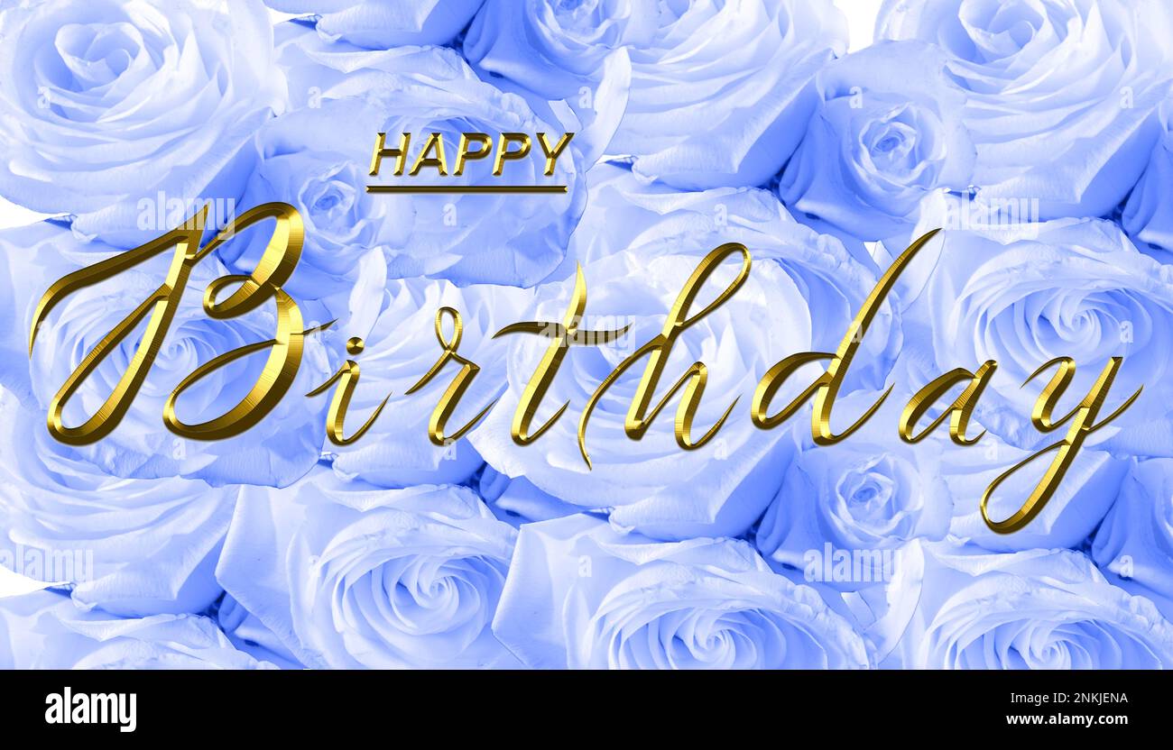 Carte de joyeux anniversaire avec des roses Banque de photographies et ...