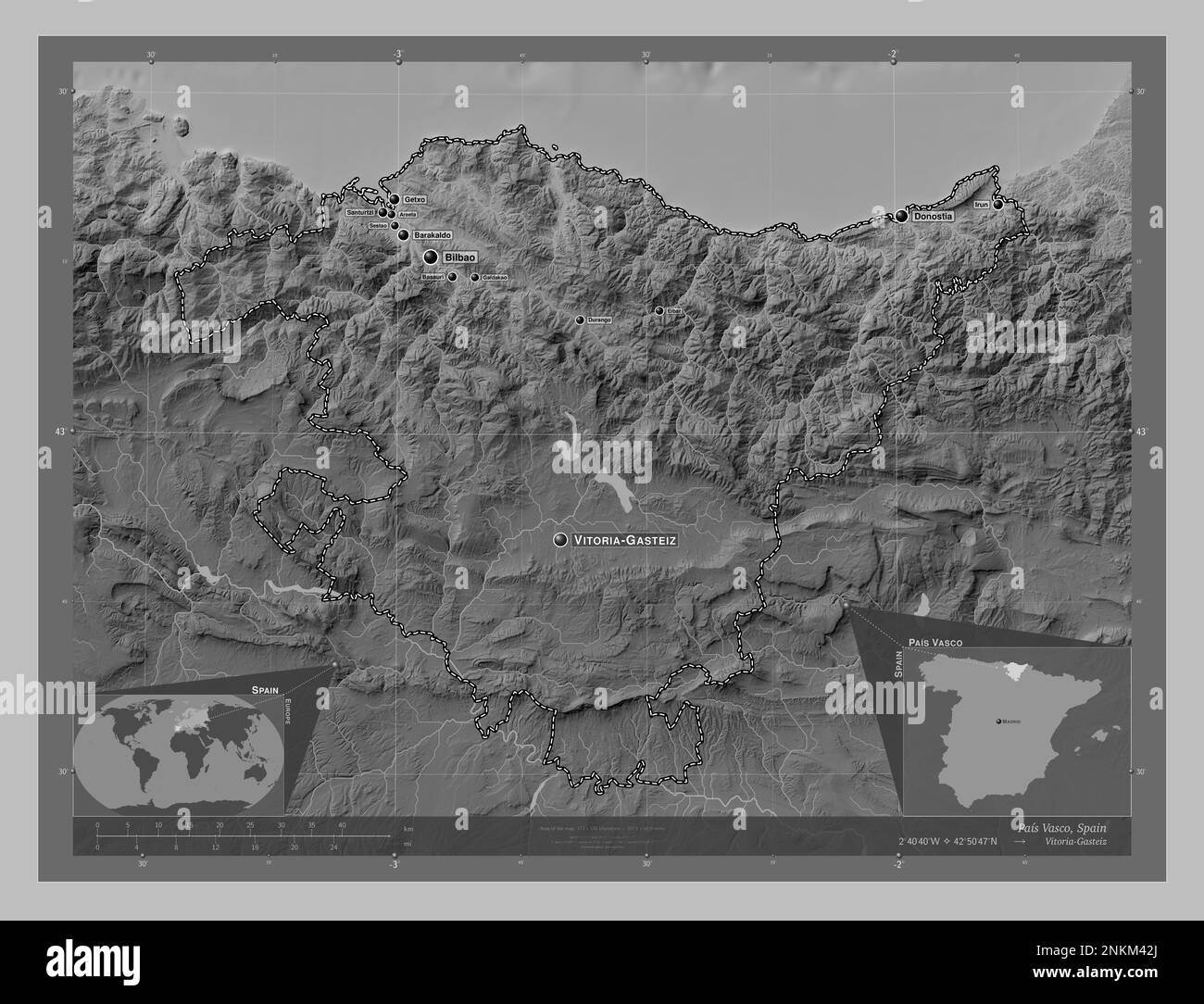 Carte et villes pais vasco Banque de photographies et d’images à haute ...