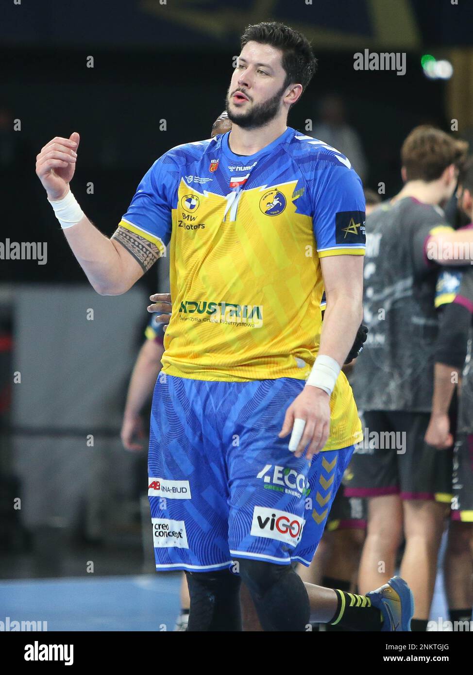 Nantes, France - 23/02/2023, Nicolas Tournat de Kielce lors du match de ...