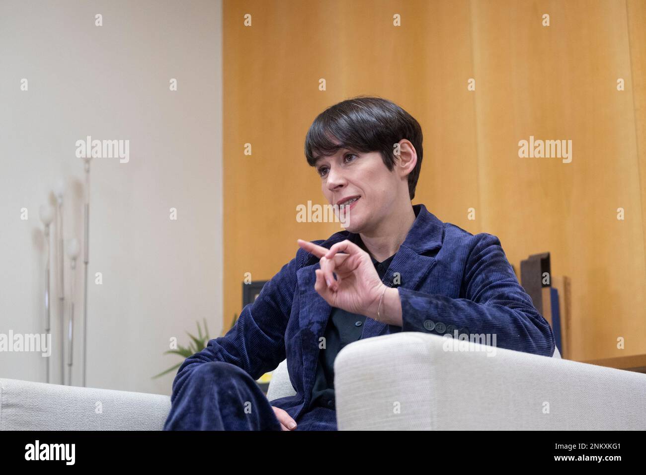 The national spokeswoman of the Bloque Nacionalista Galego (BNG), Ana ...