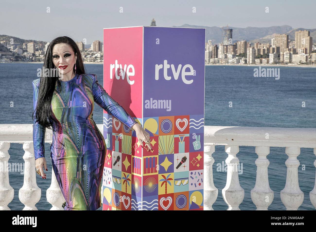 The singer and presenter of Benidorm Fest, Alaska, poses at a press ...