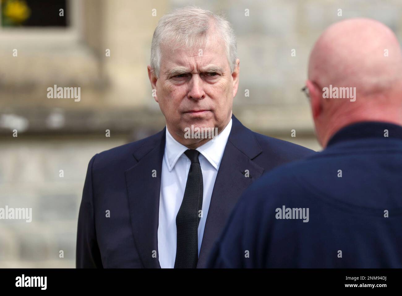 FILE - Britain's Prince Andrew attends the Sunday service at the Royal ...