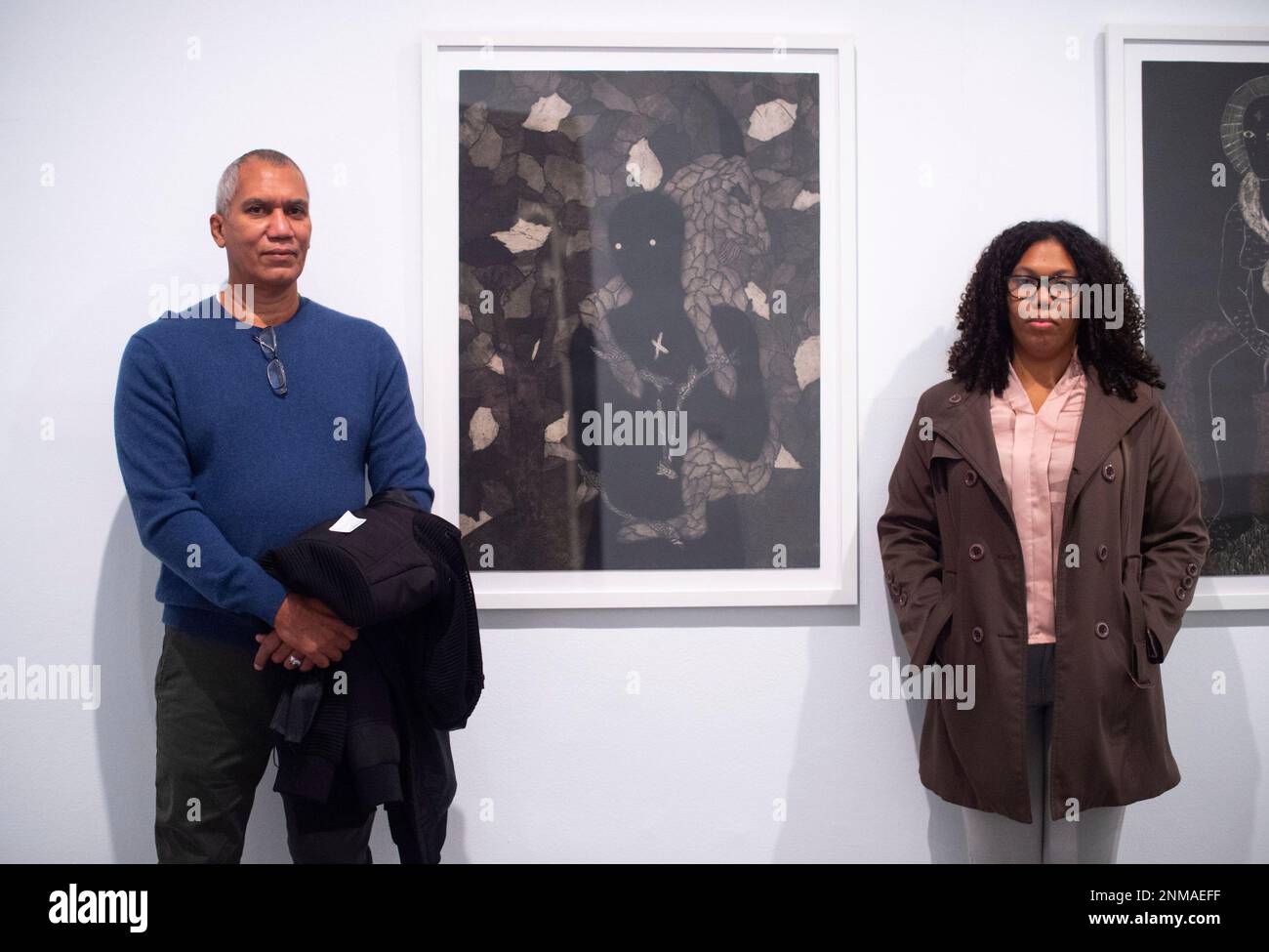 Ernesto Leyva and Yaisa Leyva (brother-in-law and niece of the artist ...