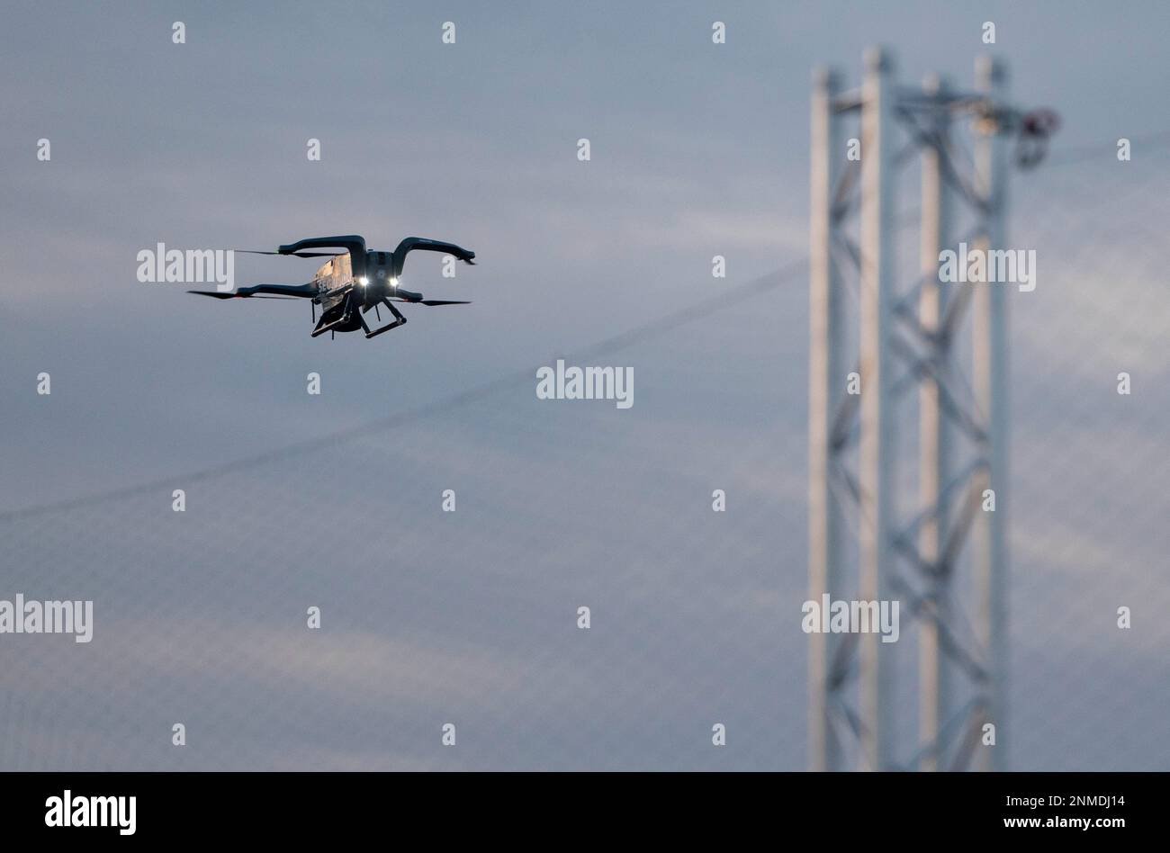 A security and transport drone during the combined operation between ...