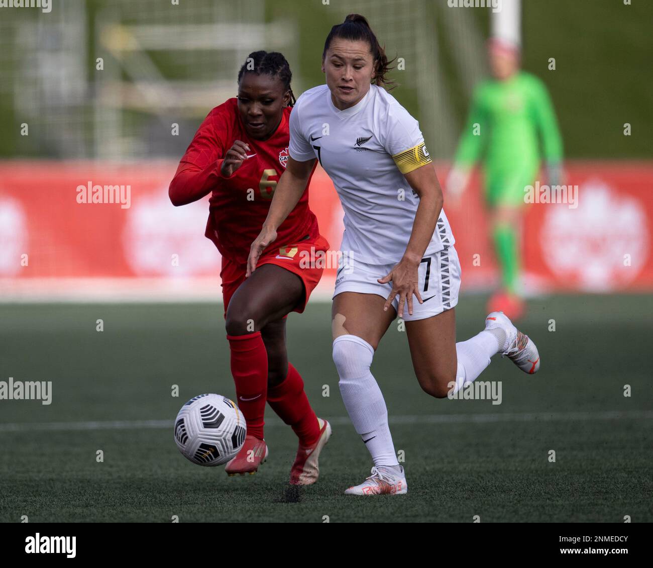 OTTAWA, ON - OCTOBER 23: Amelia Abbott of the New Zealand Ferns keeps ...