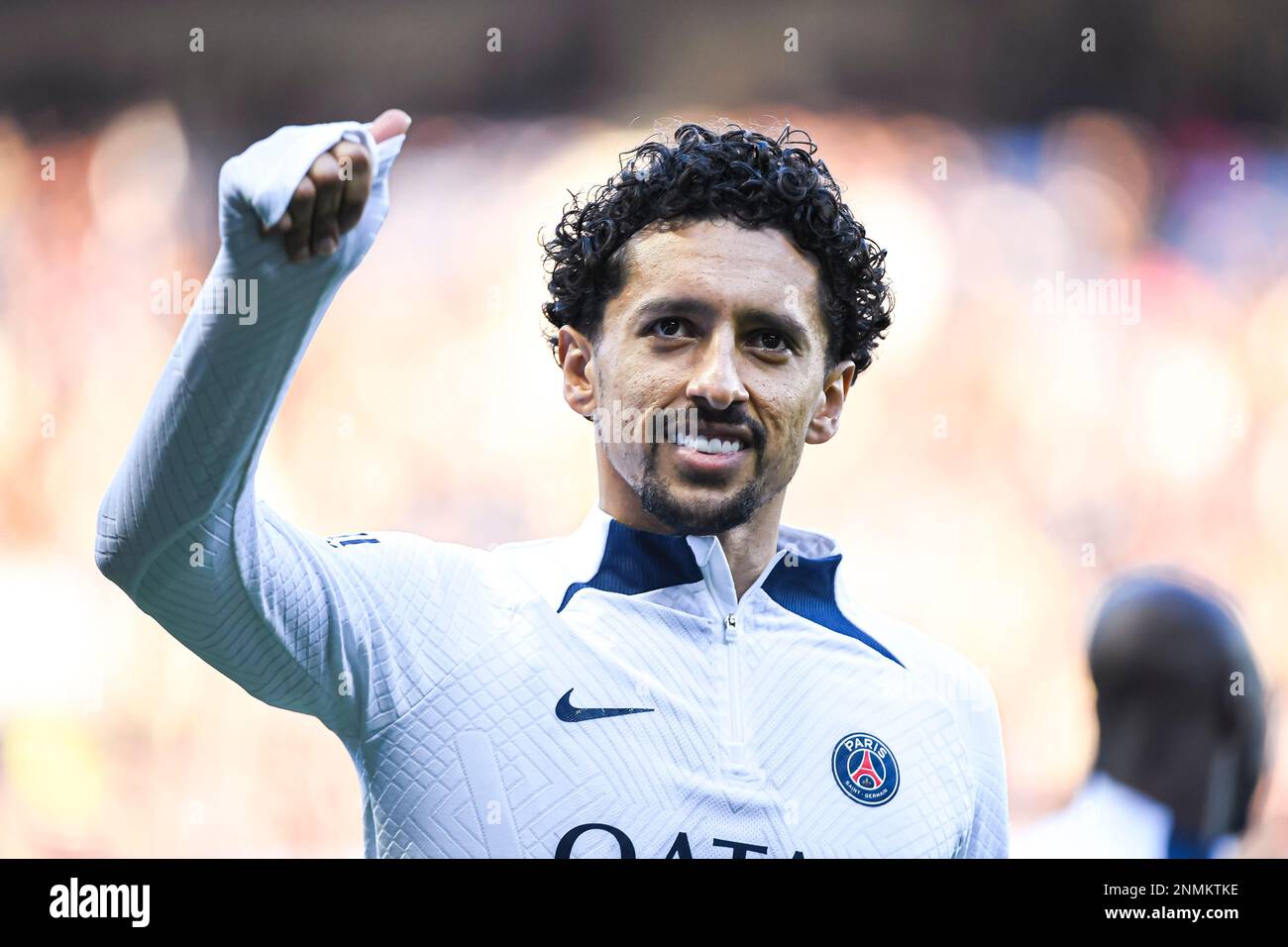 Marquinhos (Marcos Aoas Correa) lors de l'entraînement public de l ...