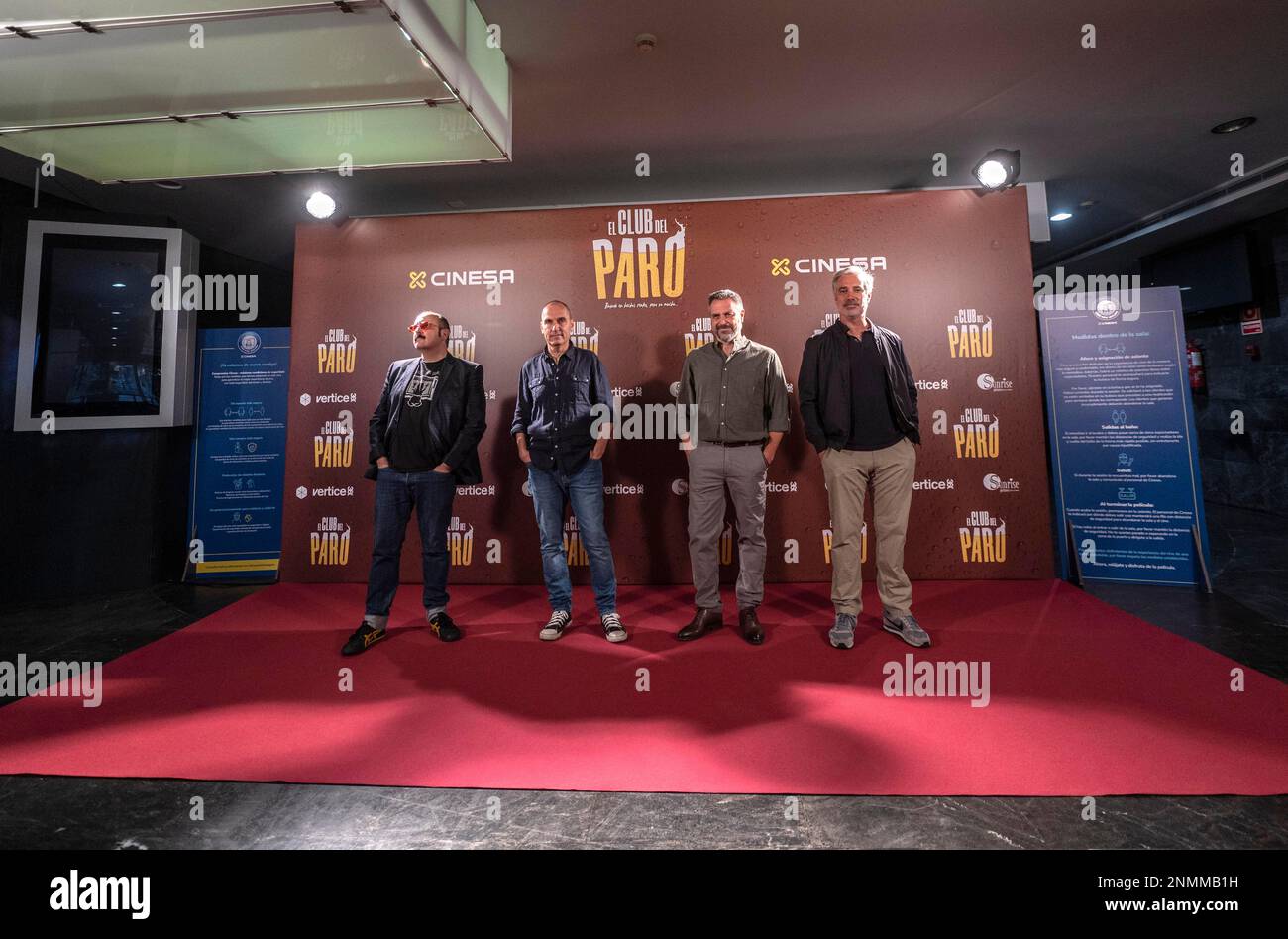 (L-R) Actor Carlos Areces, director David Marqués, and actors Eric ...
