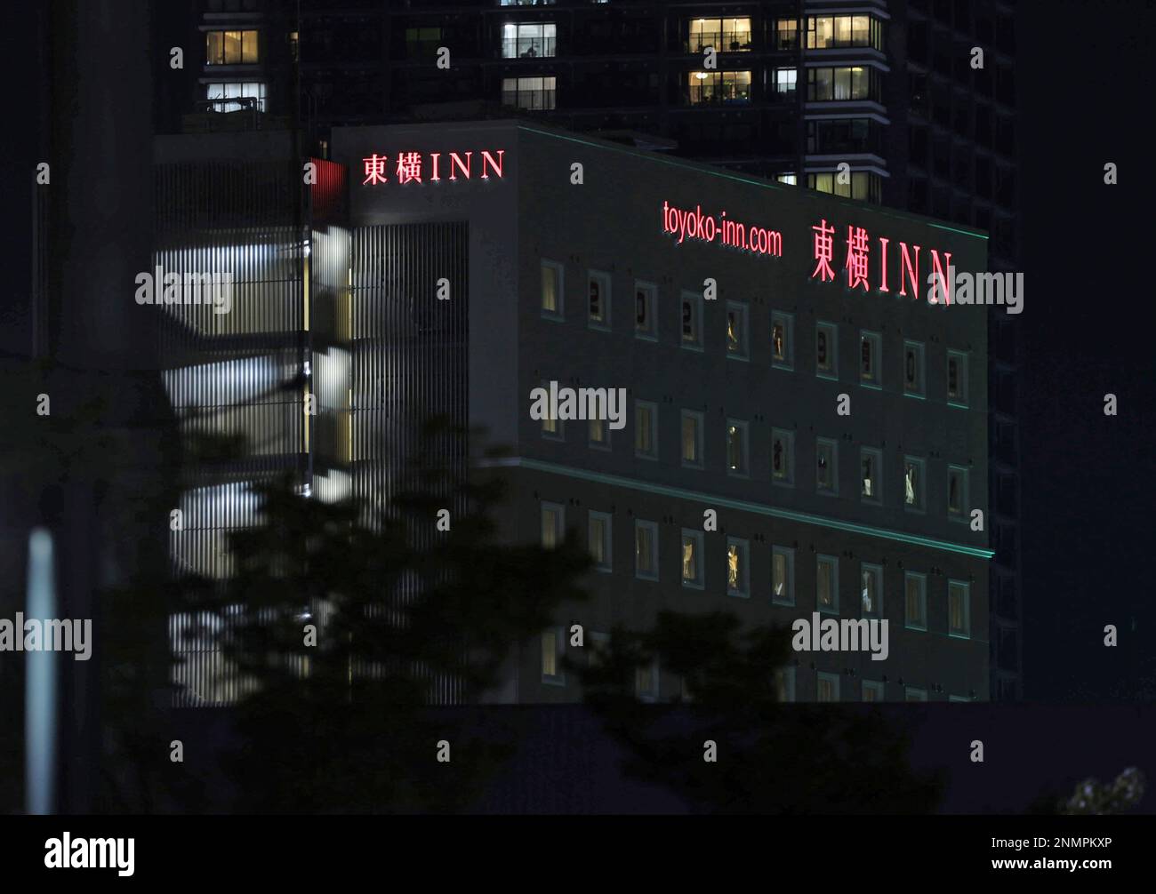 A photo shows a business hotel managed by Toyoko Inn Co., Ltd. in ...