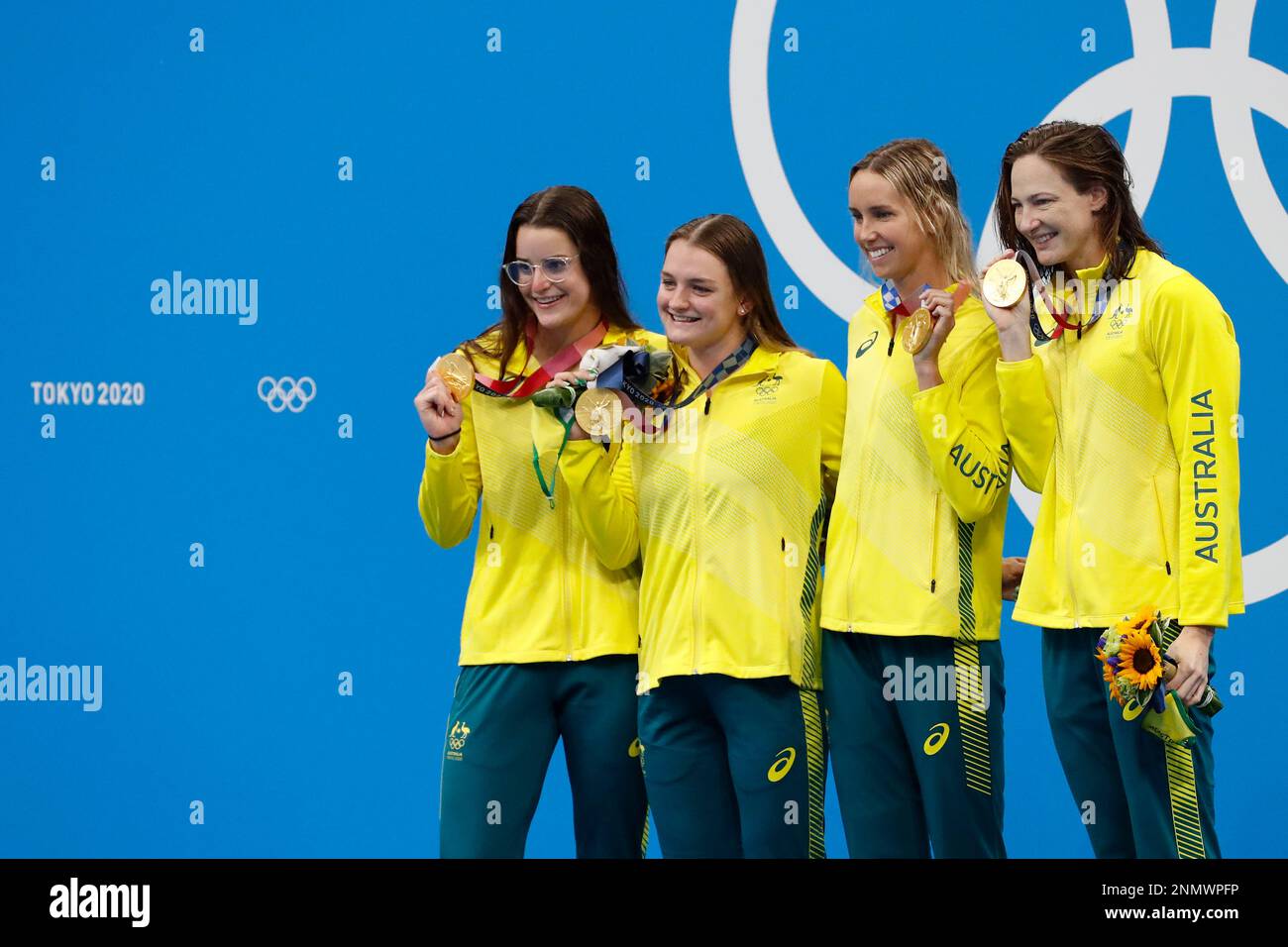 August 1, 2021, Tokyo, Kanto, Japan: Australia relay team of Kaylee ...