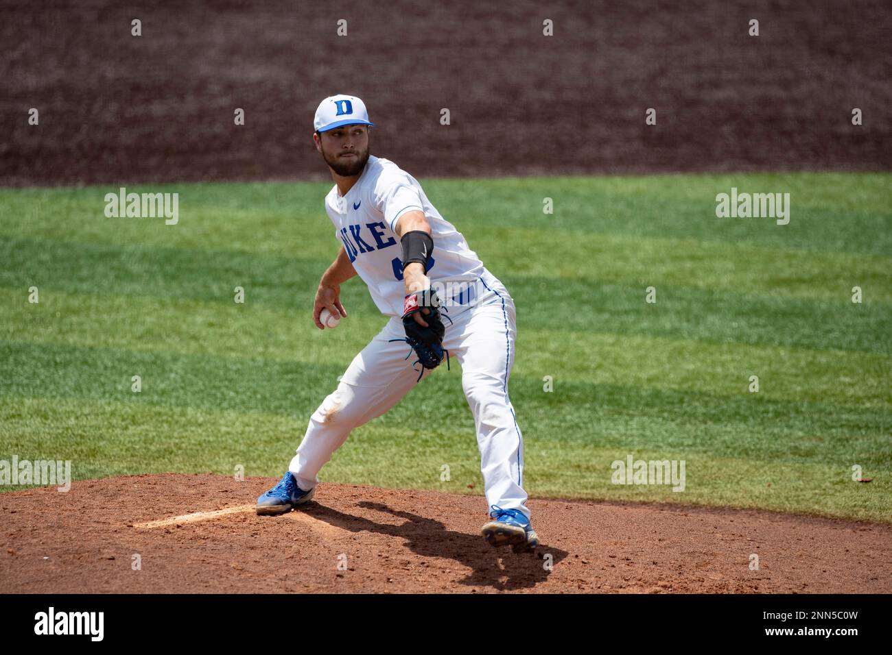 Duke Blue Devils pitcher Richard Brereton (49) delivers a pitch to the ...