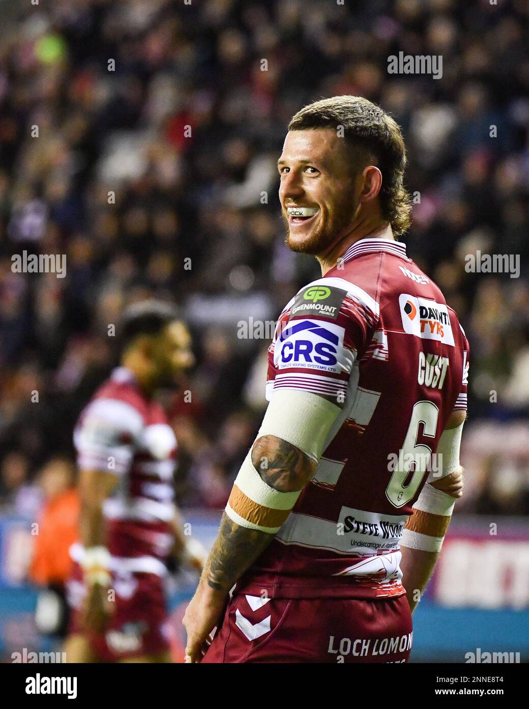 Wigan, Angleterre -24th février 2023 - Cade Cust of Wigan Warriors ...