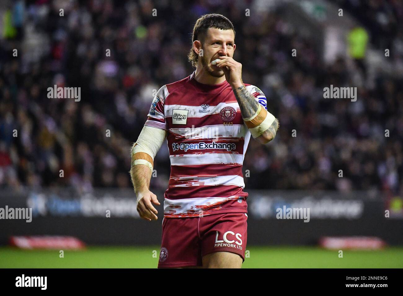 Wigan, Angleterre -24th février 2023 - Cade Cust of Wigan Warriors ...