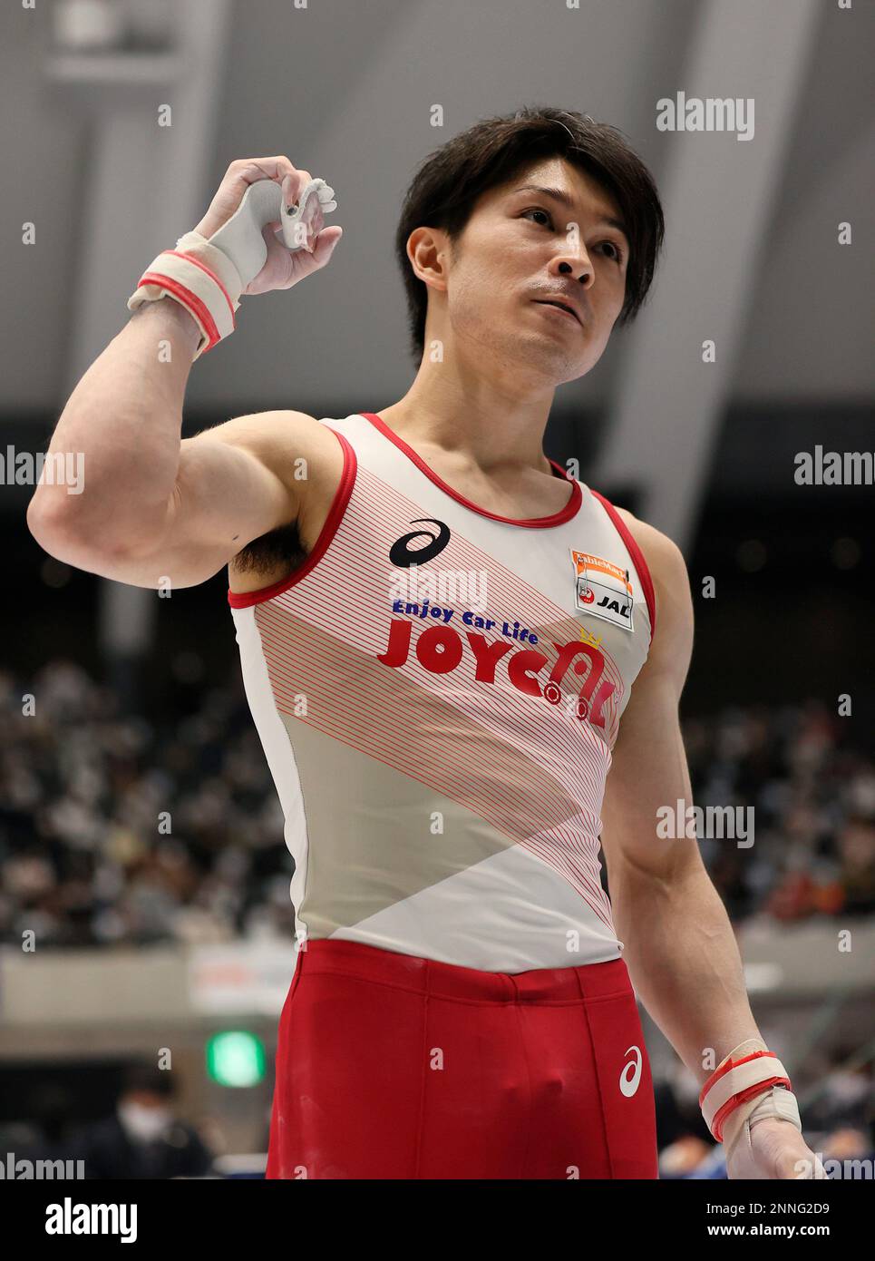 Kohei Uchimura, Japanese legendary artistic gymnast competes a ...