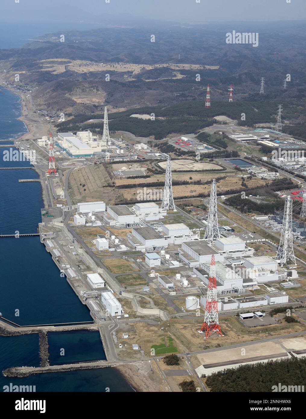 An aerial photo shows the Kashiwazaki-Kariwa Nuclear Power Plant ...