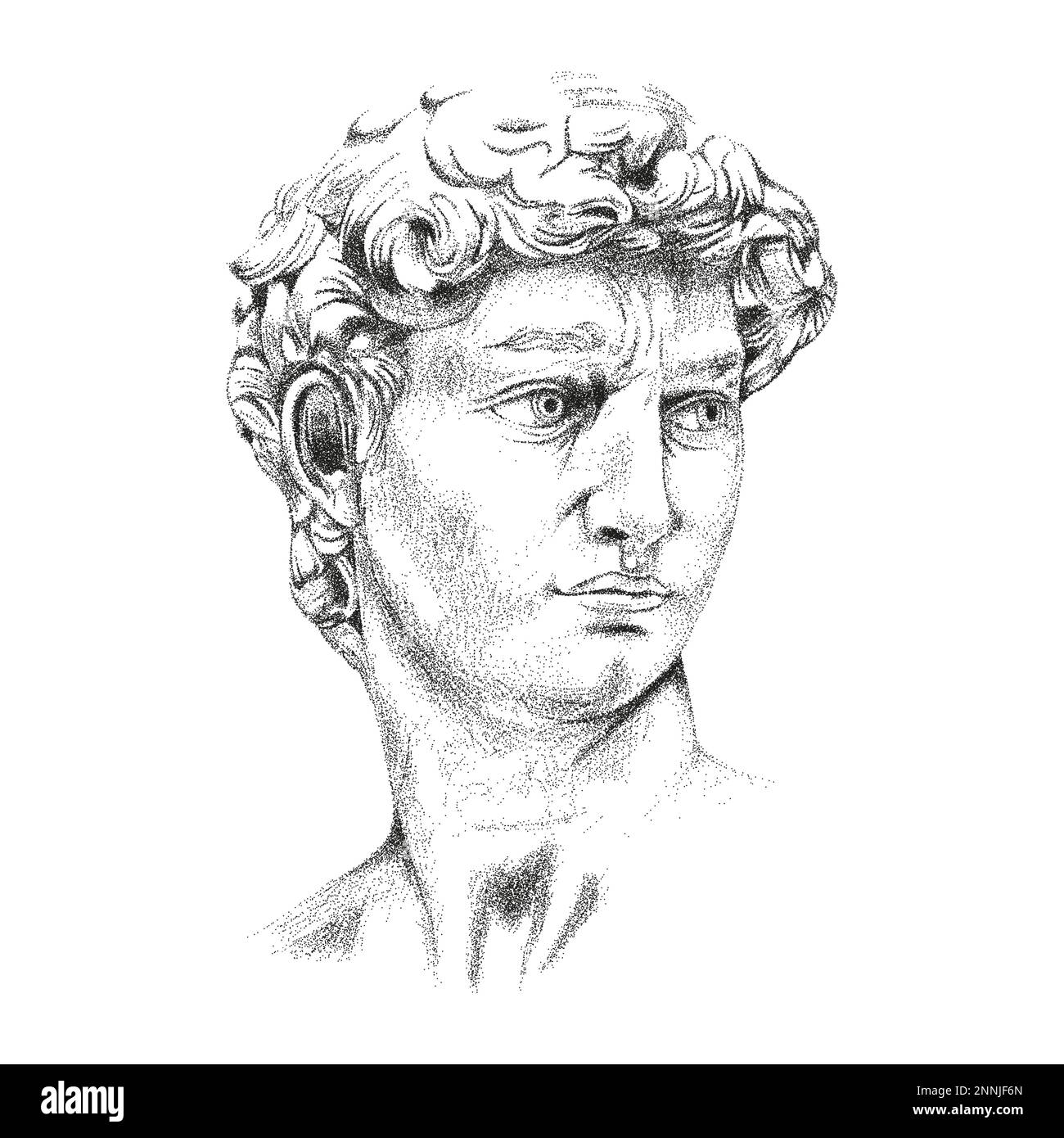 Michelangelo david florence Banque d'images vectorielles - Alamy