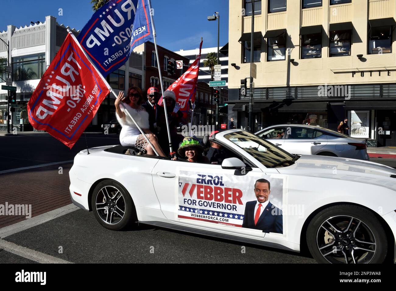 Errol Weber who is running for Governor and is a Trump supporter rides ...