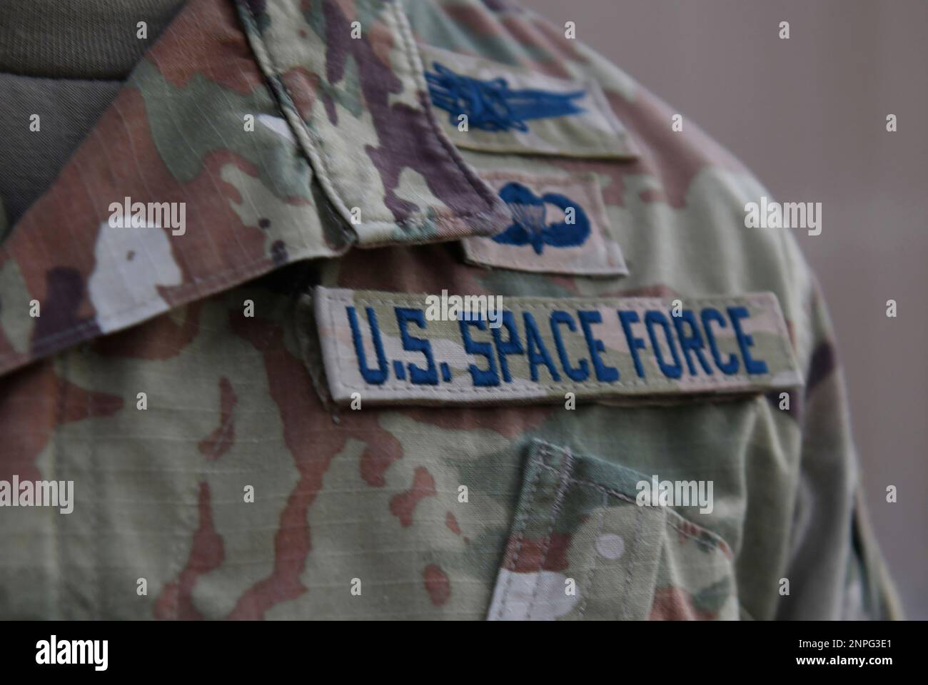 In this photo released by the U.S. Air Force, Capt. Ryan Vickers stands ...
