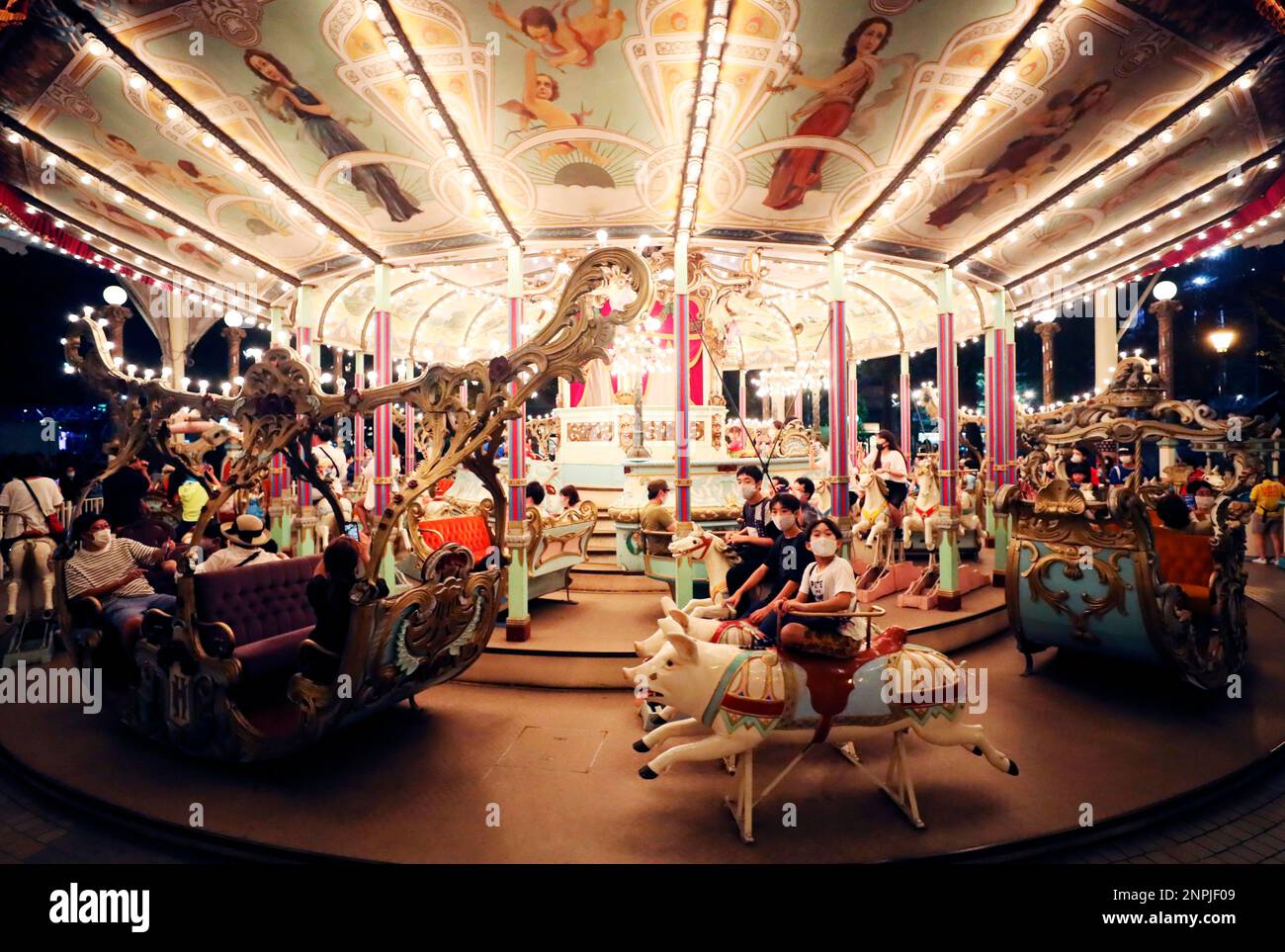 A photo shows "carousel EL DORADO" which is designated as Mechanical Engineering Heritage at ...