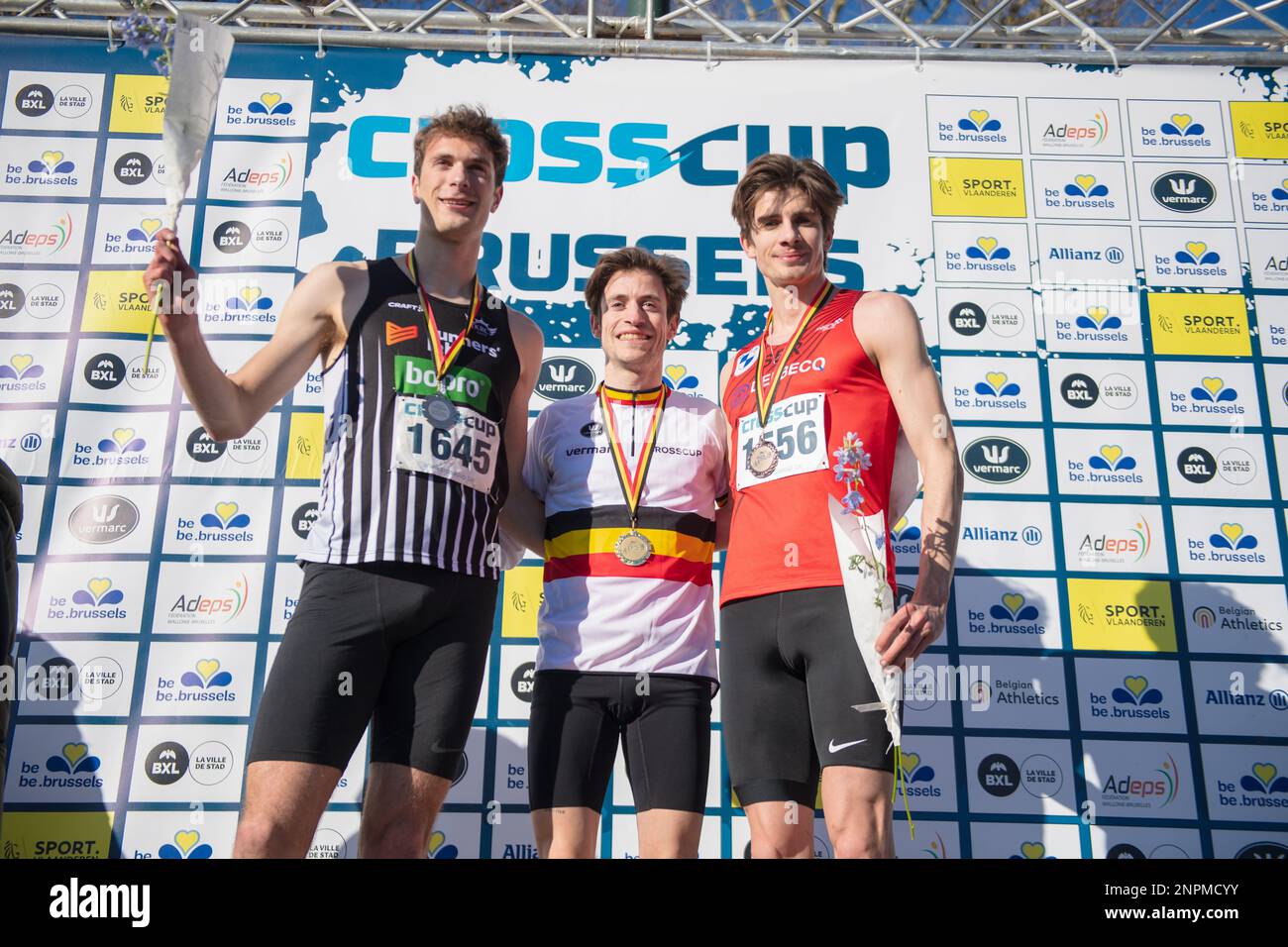 Belge Lennert Dewulf, Belge Stijn Baeten et Belge Antoine Senard ...