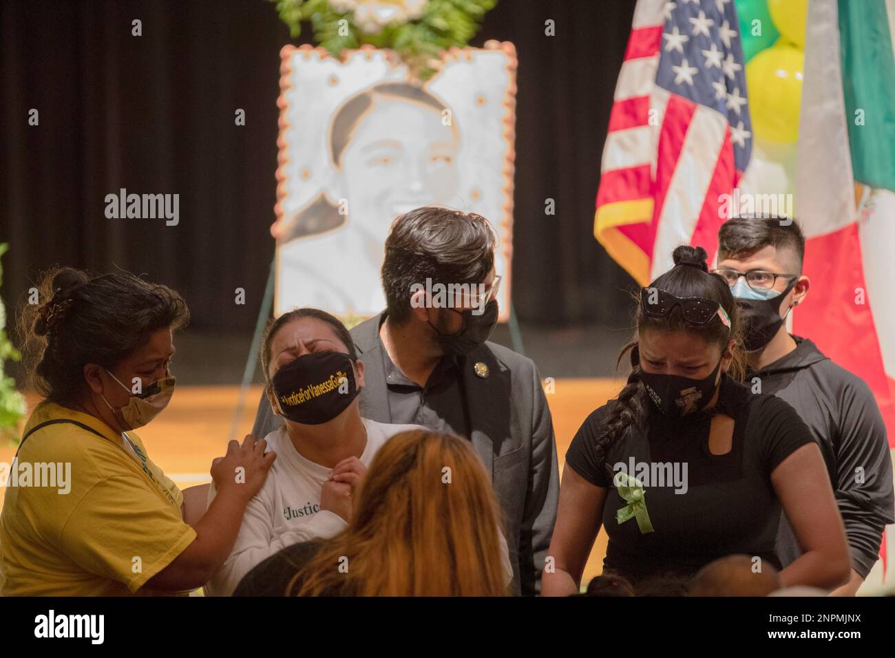 A family member of Army Spc. Vanessa Guillen, her Aunt Alma Garcia ...
