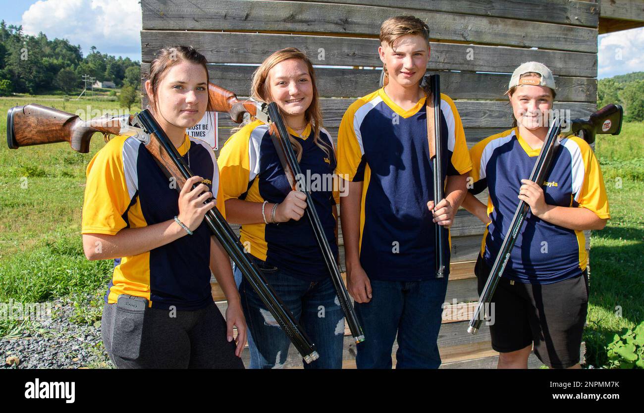 Scholastic Clay Target Program, team, former 4-H shooters, from left ...
