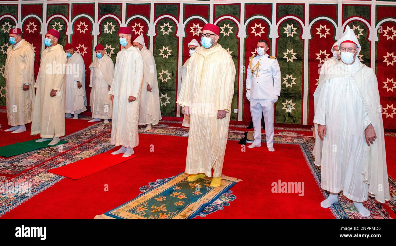 In this photo released by the Moroccan News Agency (MAP), Morocco's ...