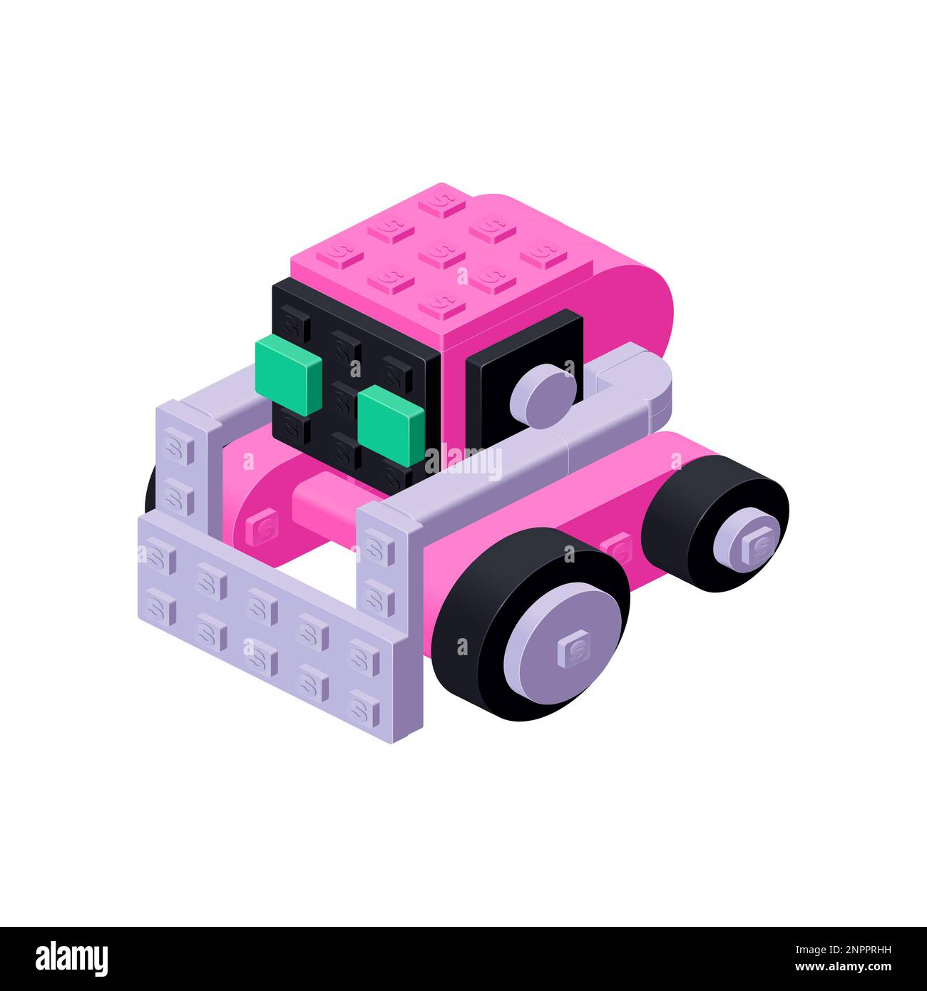 Fait avec lego Banque d'images vectorielles - Alamy