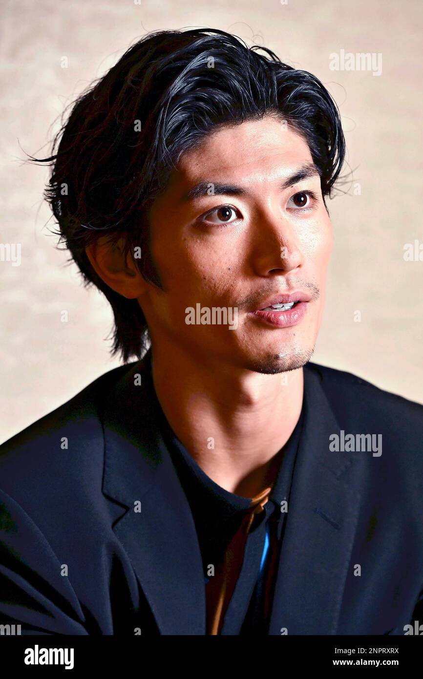 FILE: Japanese actor Haruma Miura speaks during an interview conducted ...