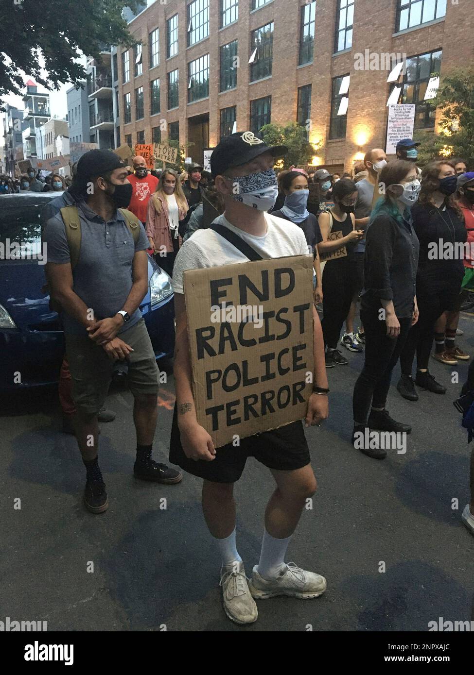 Photo by: zz/STRF/STAR MAX/IPx 2020 6/17/20 Demonstrators assemble in McCarren Park and then ...