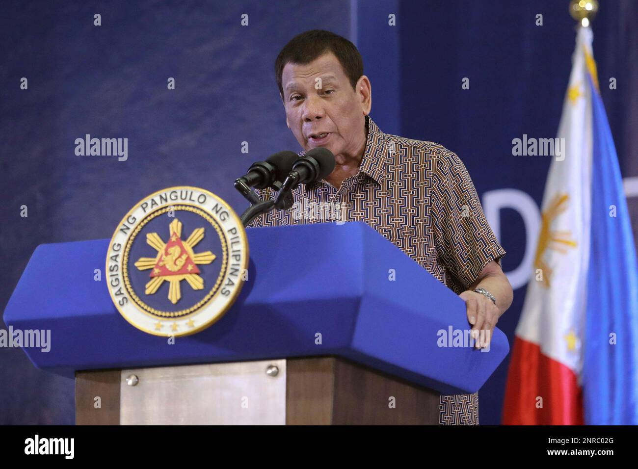 In this Jan. 23, 2020, photo provided by the Malacanang Presidential ...