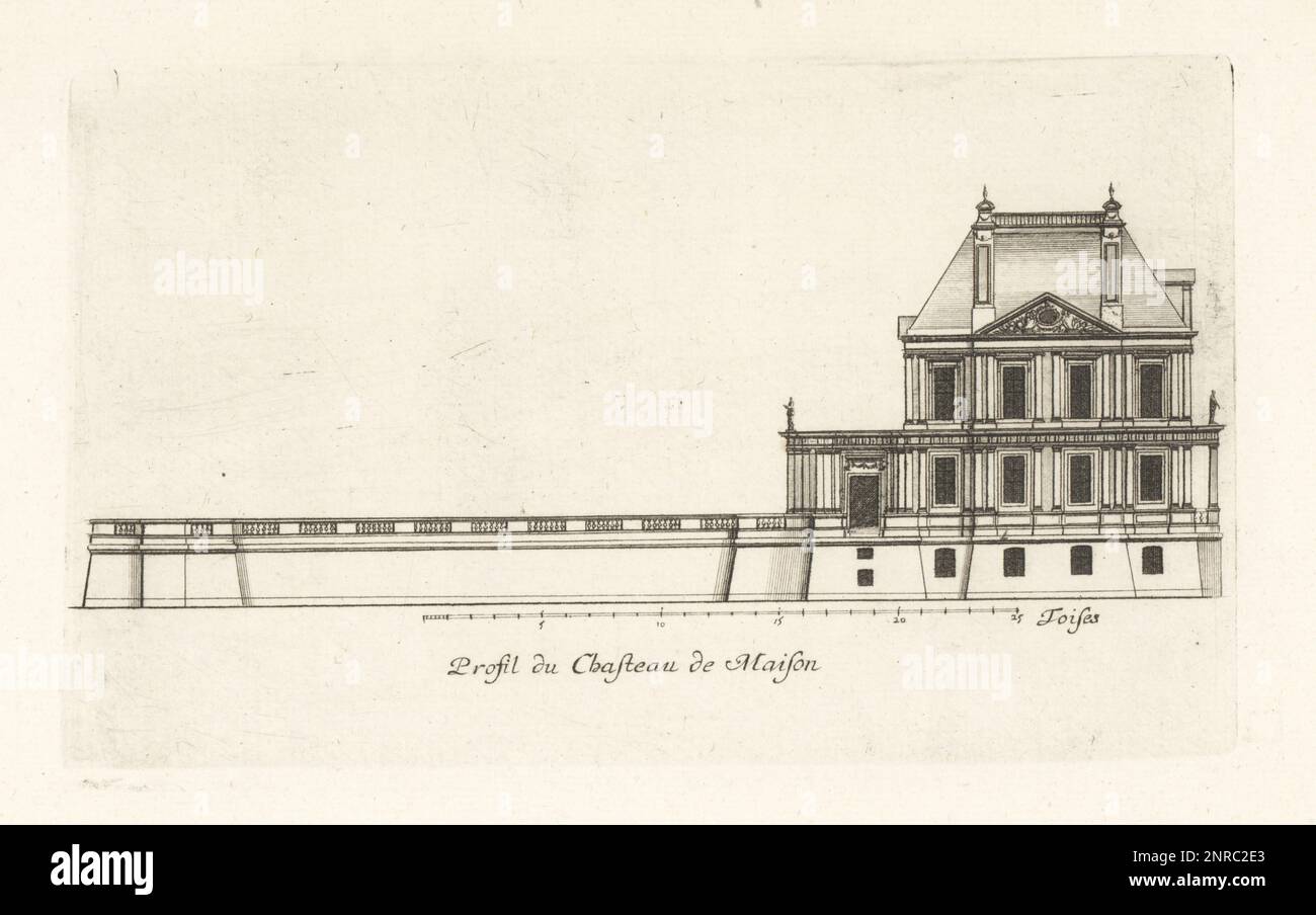 Profil du Château de Maisons (aujourd'hui Château de Maisons-Laffitte ...