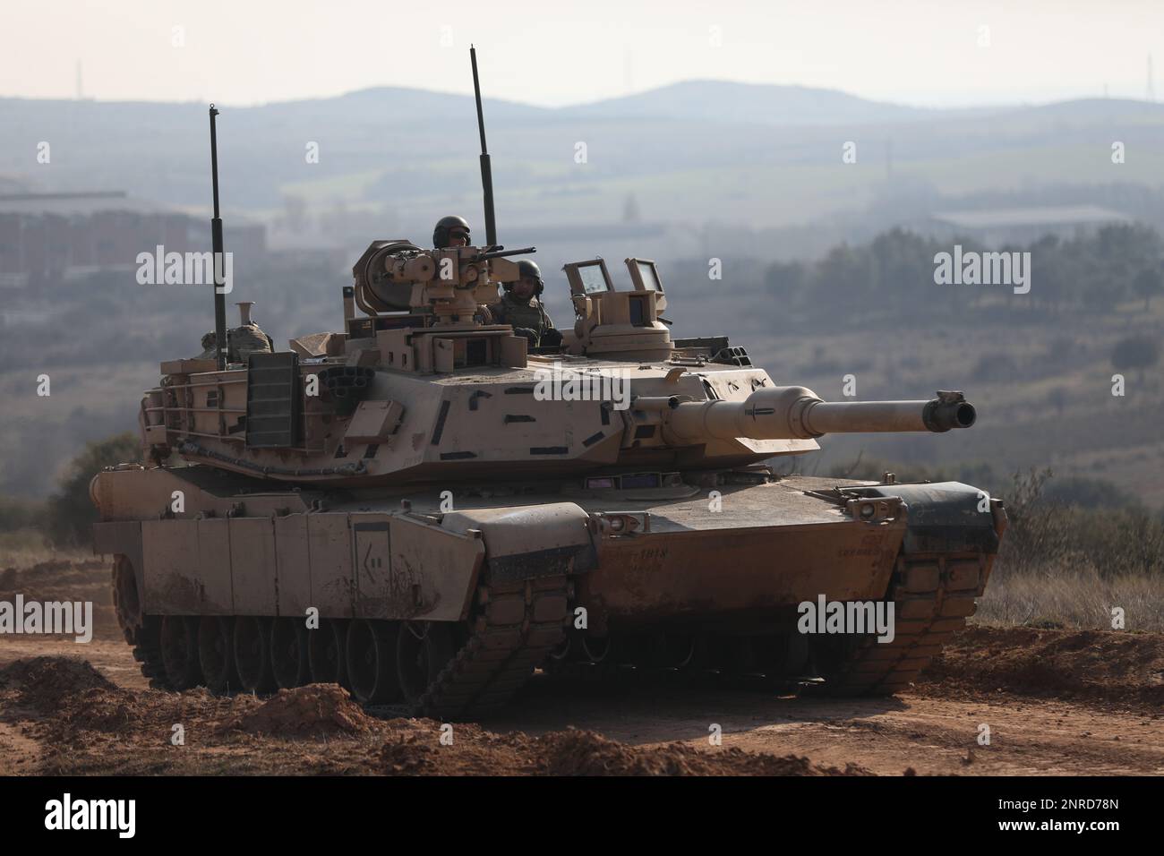 Un char de combat principal de M1 Abrams, dans le 1st Bataillon, 18th ...