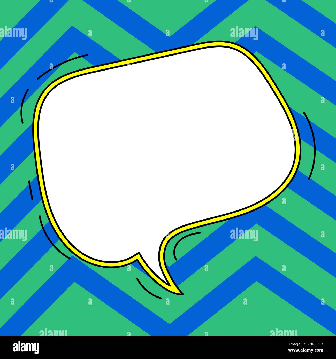 Bulle de parole avec espace de copie et gribouillages colorés ...