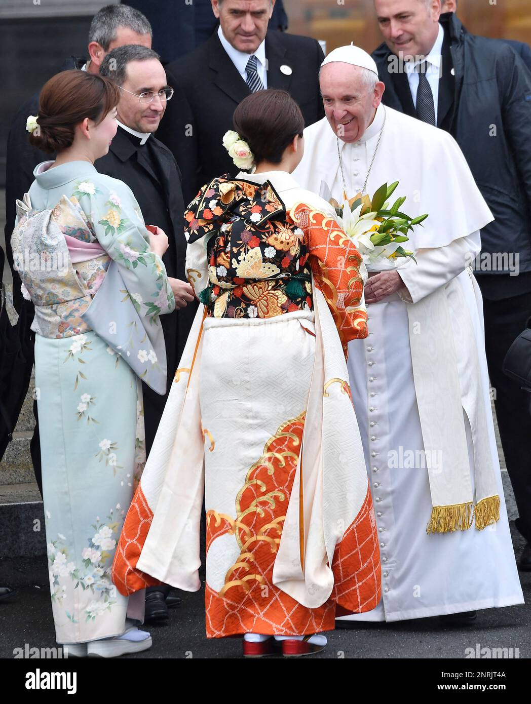 Pope Francis leaves Japan at Tokyo International Airport (Haneda ...