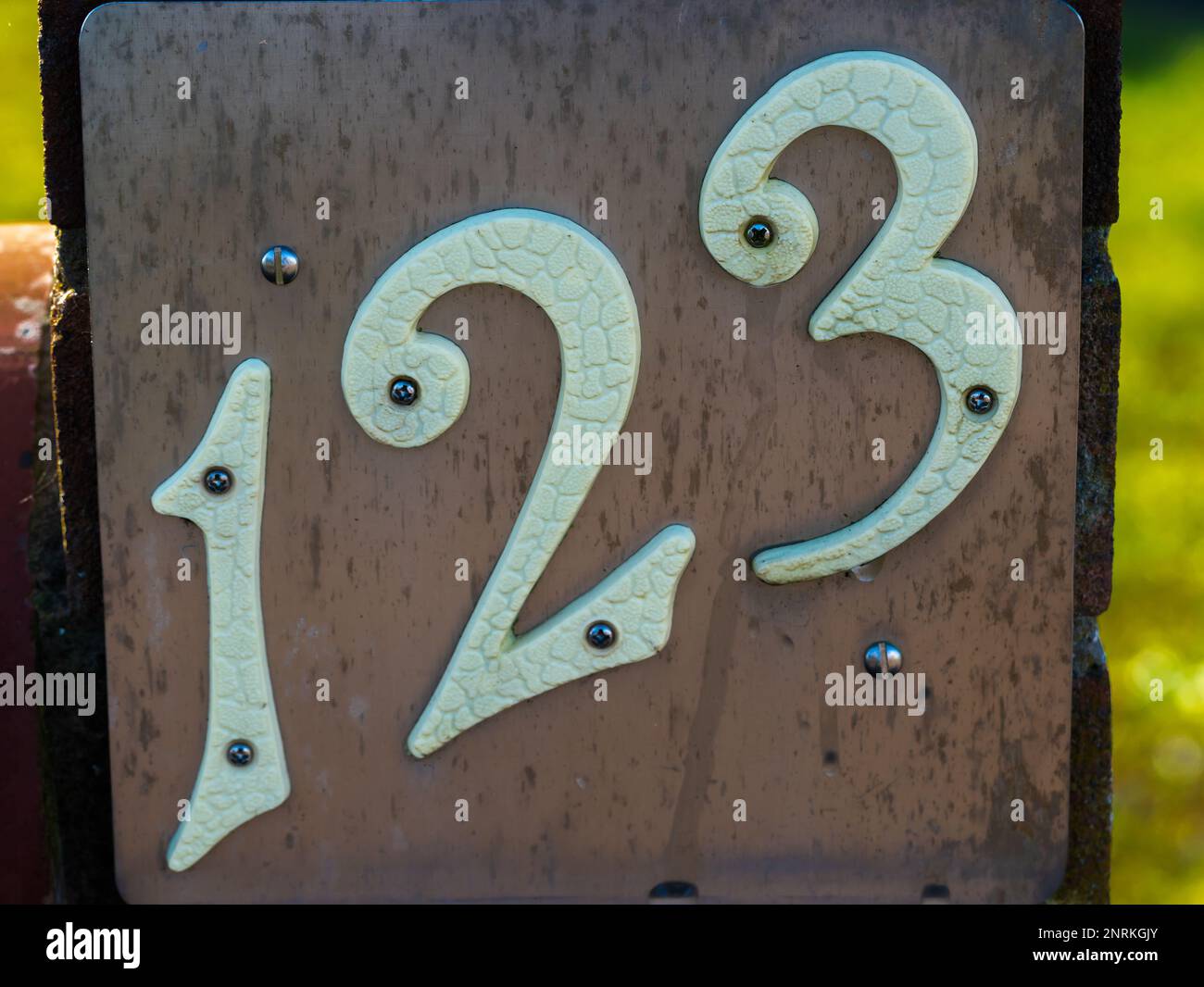 Signe 123, l'ange numéro 123, signe, célébration, art de l'auto ...