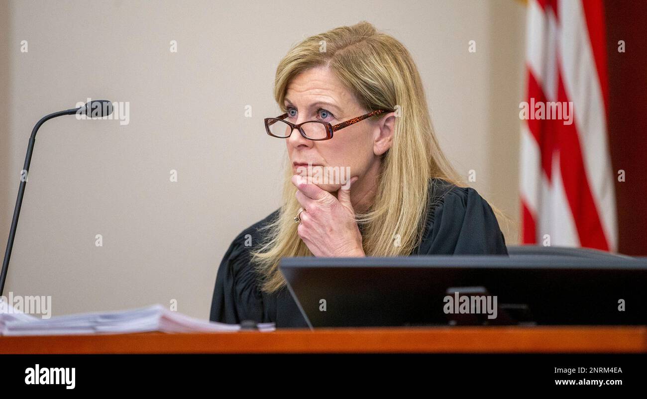 Judge Linda M. Jones listens as Paul Petersen appears at court in the ...