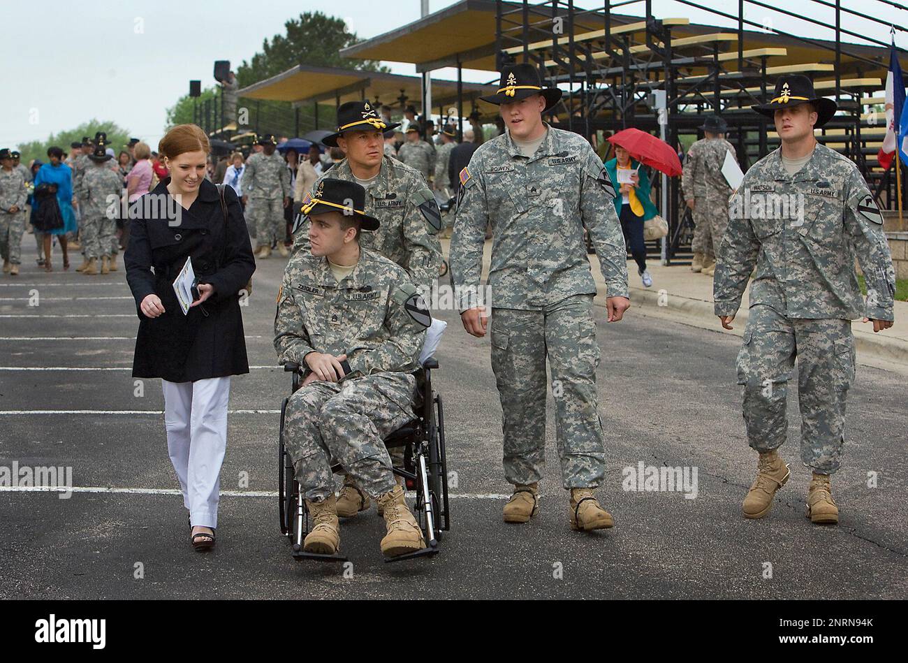 Staff Sgt. Patrick Zeigler is chaperoned around base by his good ...
