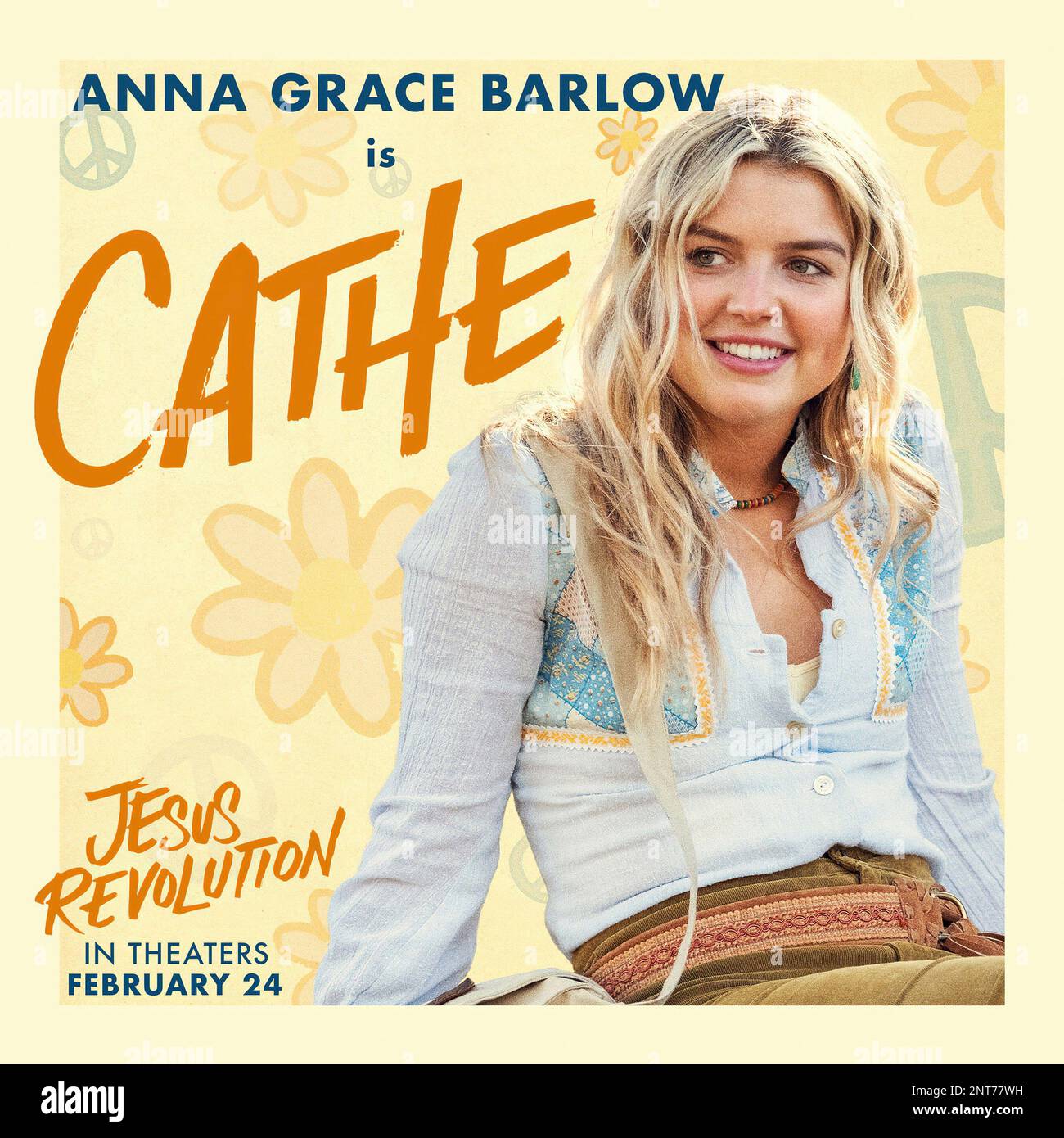 JESUS REVOLUTION, affiche de personnage américain, Anna Grace Barlow, 2023. © Lionsgate ...