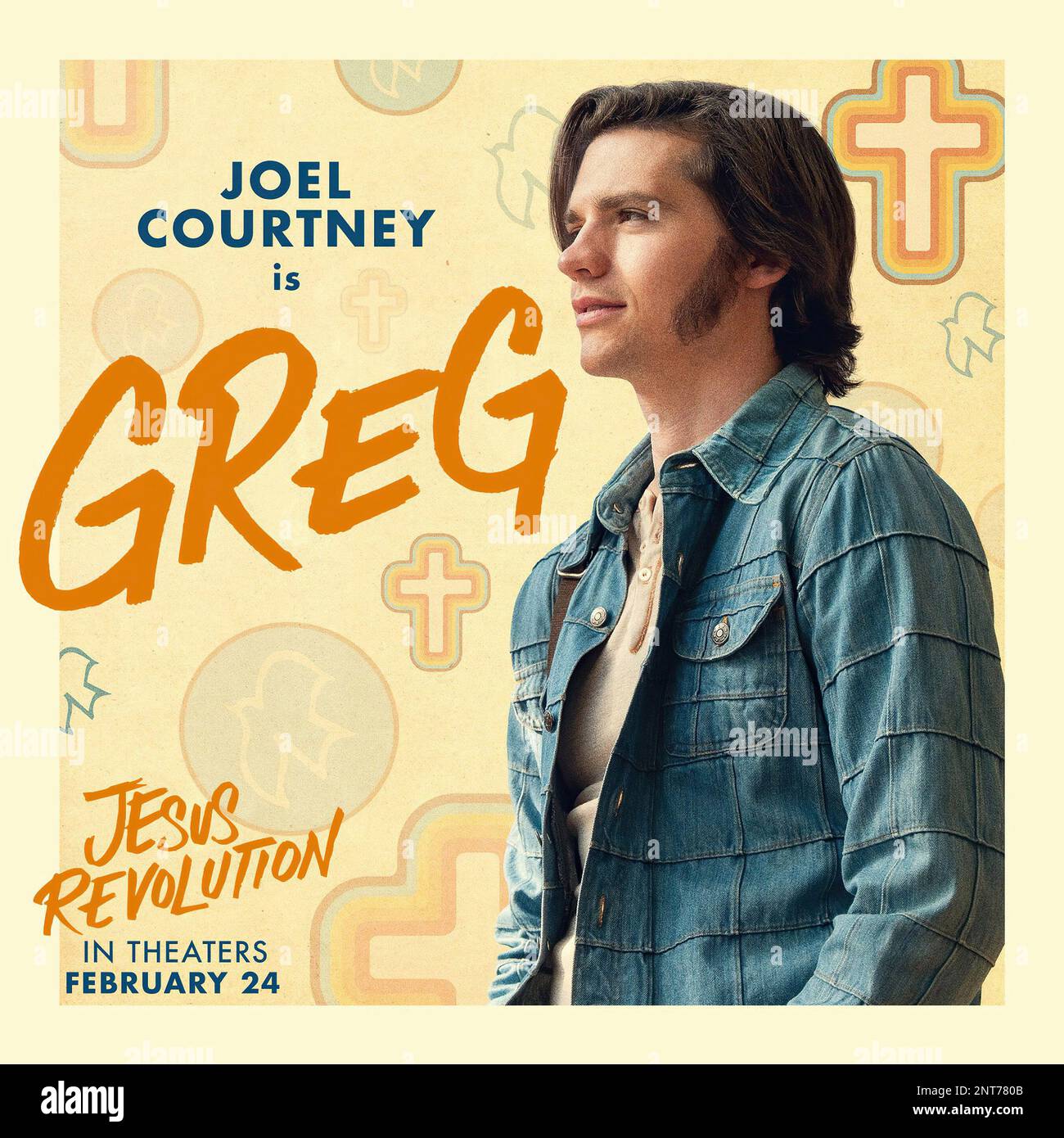 JESUS REVOLUTION, affiche du personnage américain, Joel Courtney, 2023 ...