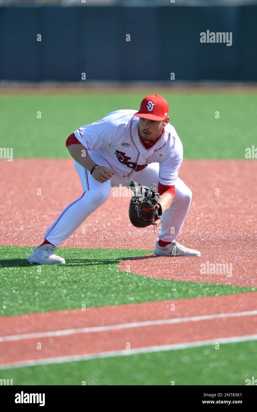 St. John's University Redstorm first baseman Ryan Hogan (6) during game ...