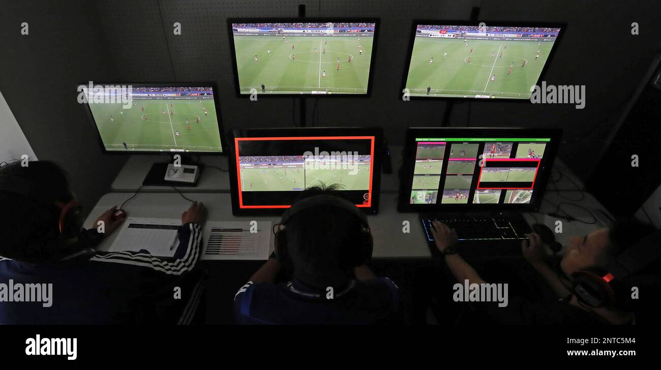 Video Assistant Referee (VAR) appratus is opened to the media at Yurtec ...