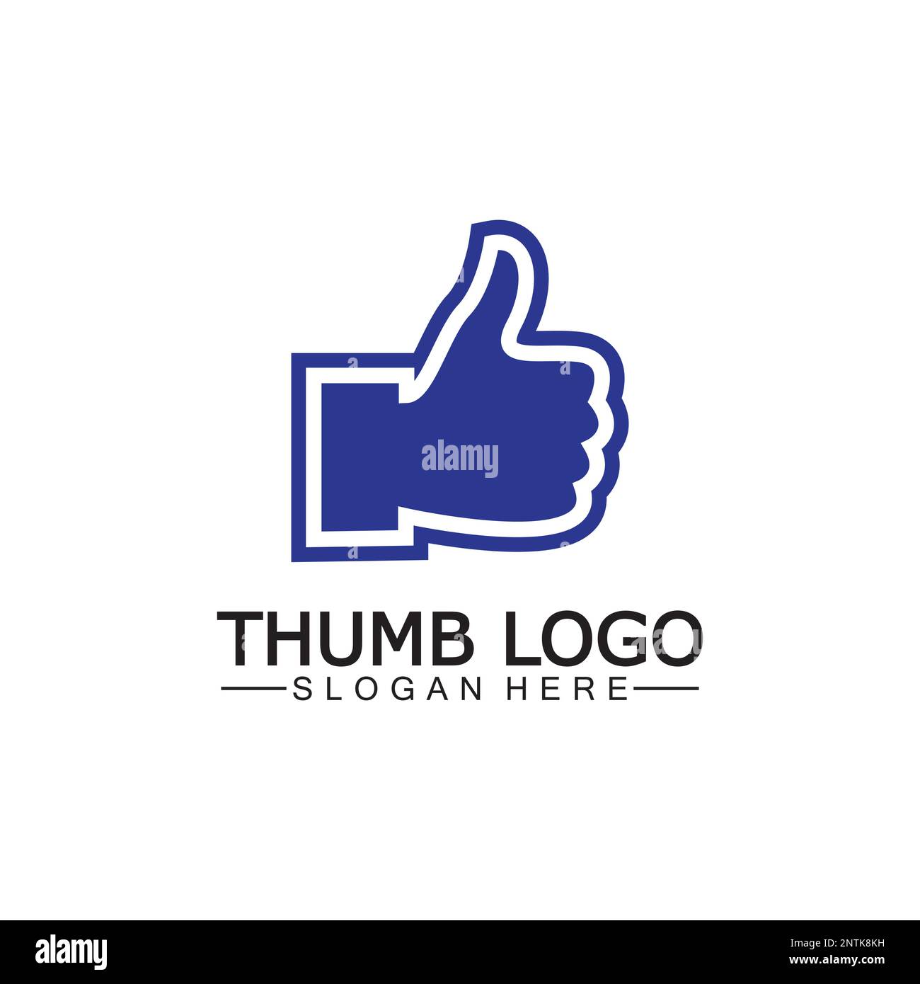 Modèle de logo de concept de pouce vers le haut.bon symbole pour votre ...