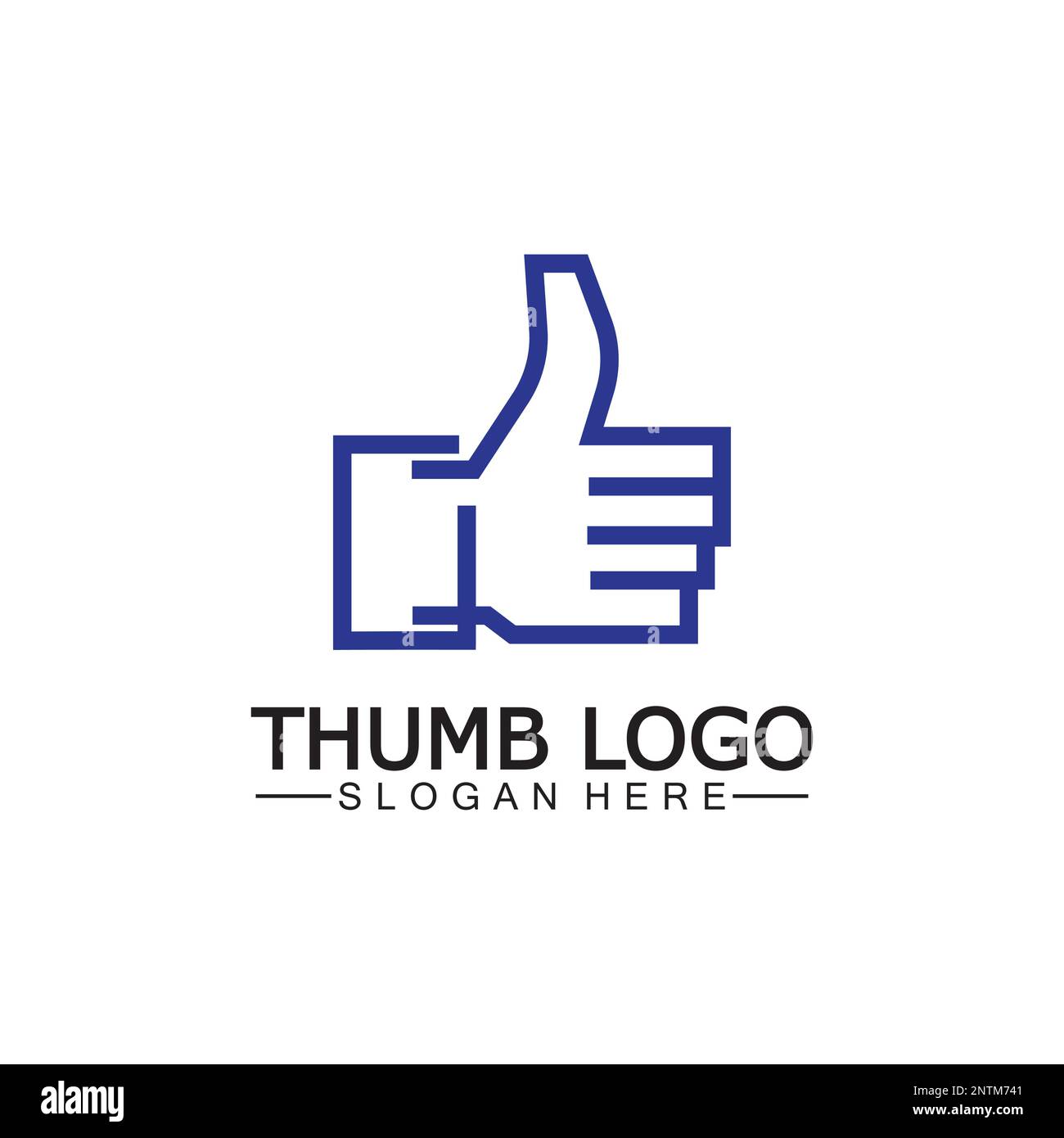 Modèle de logo de concept de pouce vers le haut.bon symbole pour votre ...