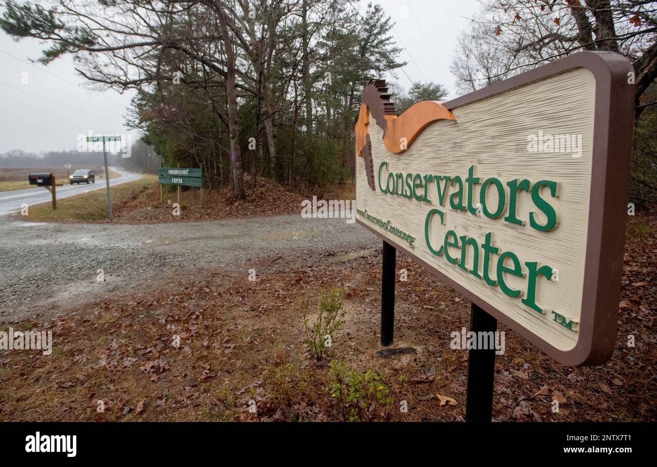 FILE - This Dec. 31, 2018 file photo shows a sign of Conservators ...